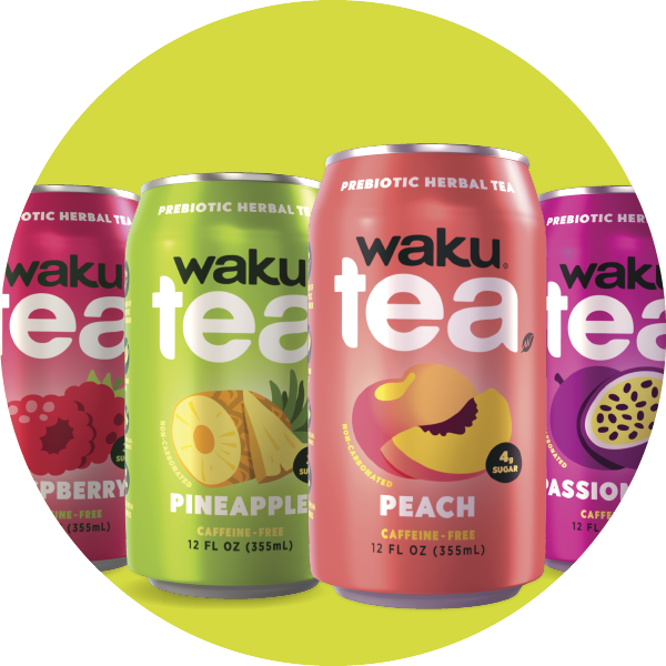 Prebiotic Herbal Tea - 12oz Cans - Waku